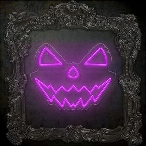 Wall Decor | Ghost Face Neon Signs For Wall Room Party Spooky Decor ...